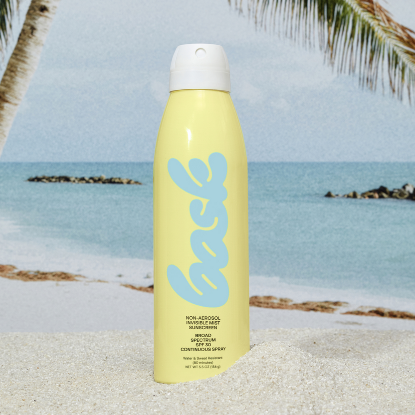 Good Smelling Sunscreen Spray, Lotion With SPF 30 & Accessories – Bask ...