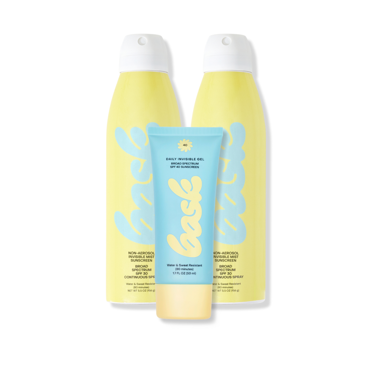 Good Smelling Sunscreen Spray, Lotion With SPF 30 & Accessories – Bask ...